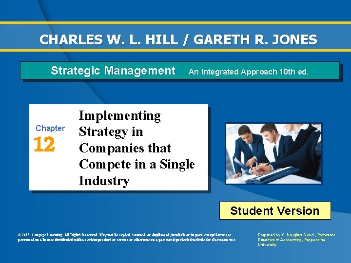 CHARLES W L HILL GARETH R JONES Strategic