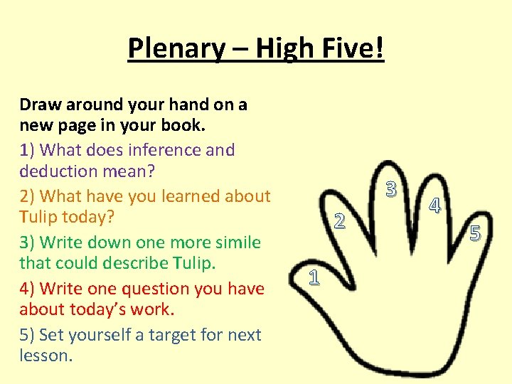 The Tulip Touch Chapters 7 9 Lesson Objectives