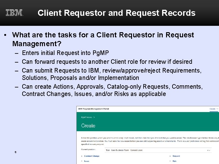 Program Management Practice Program Management Portal Request Management