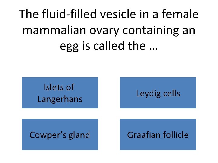 Leaving Certificate Biology Hormonal control in Menstrual Cycle