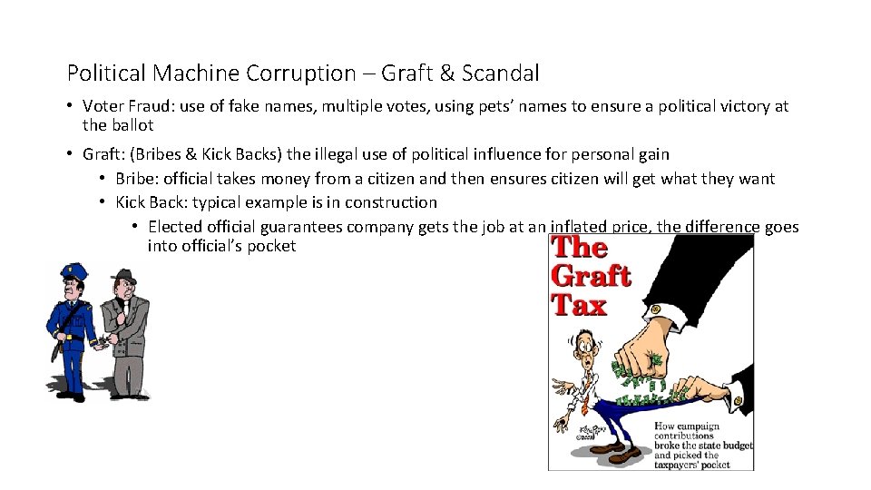 The Gilded Age Corruption Essential Question How did