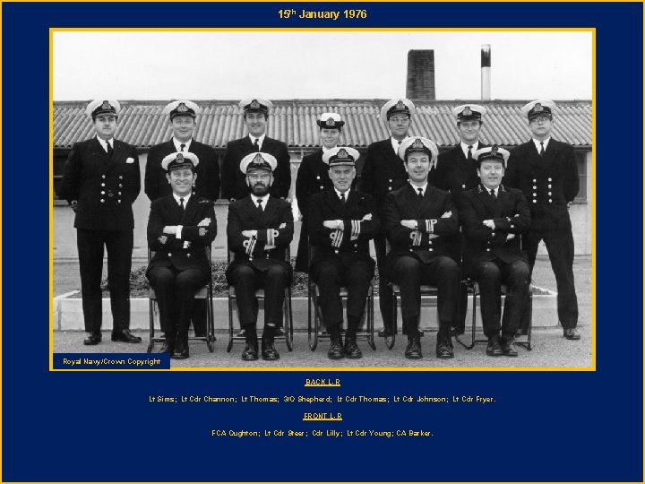 METEOROLOGICAL COURSES OFFICERS Training establishment RNAS CULDROSE ...