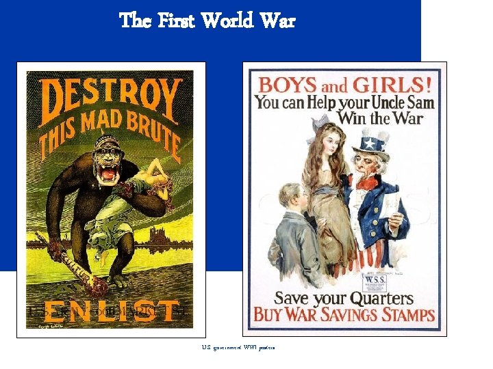 The First World War U S government WWI