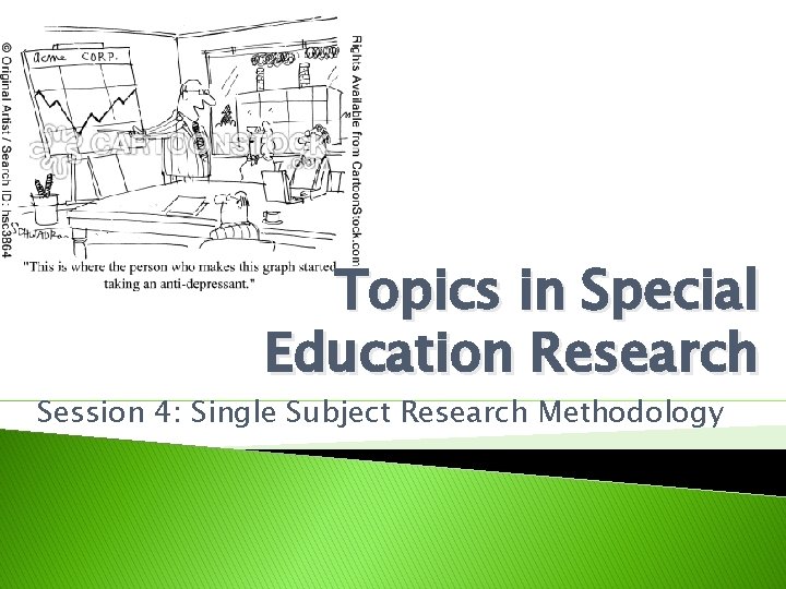 Topics in Special Education Research Session 4 Single
