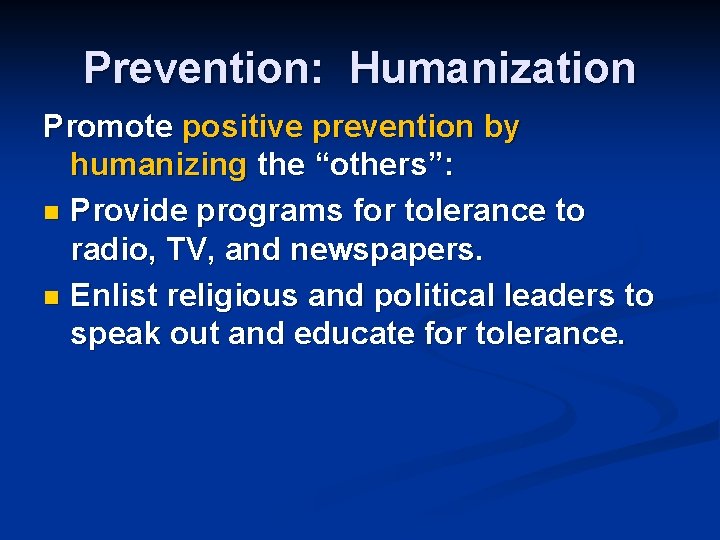 Ten Ways To Prevent Genocide Dr Gregory Stanton