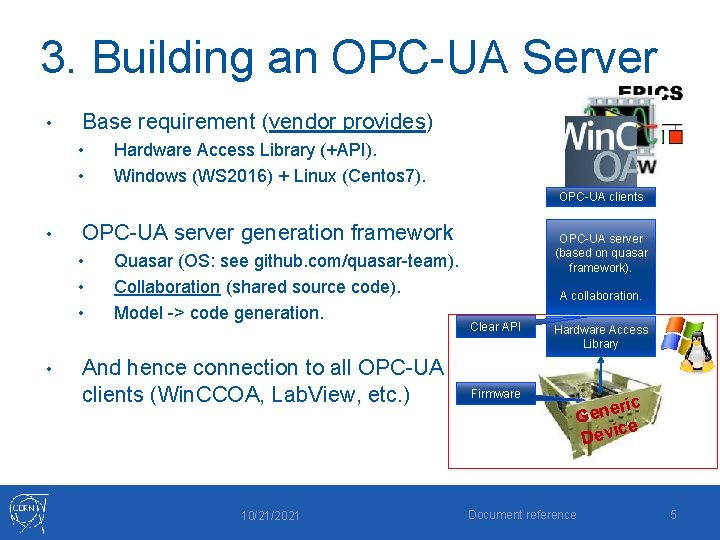 Introduction to OPCUA Ben Farnham BEICS Agenda 1