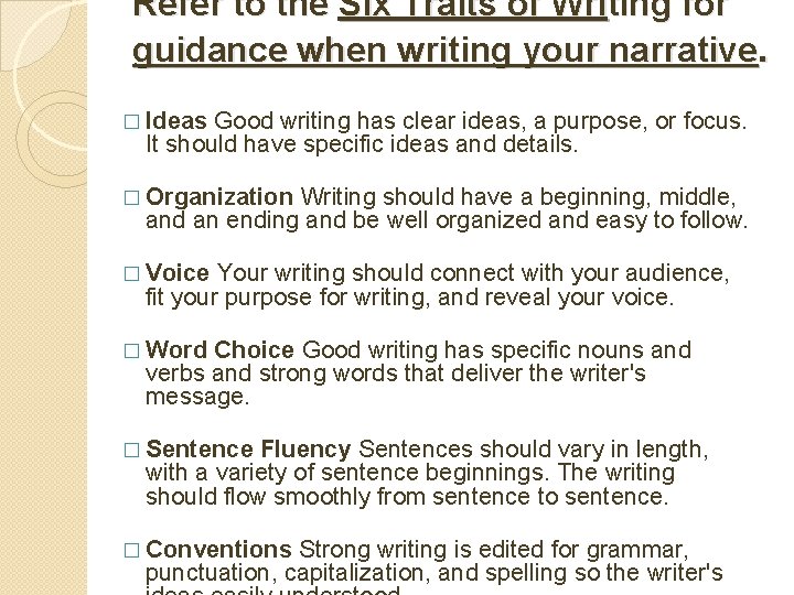 Narrative Fiction In Grade 8 students will be