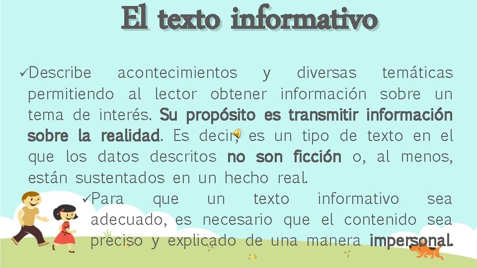 UNIDAD 1 2 TEXTOS INFORMATIVOS OBJETIVOS DE LAS