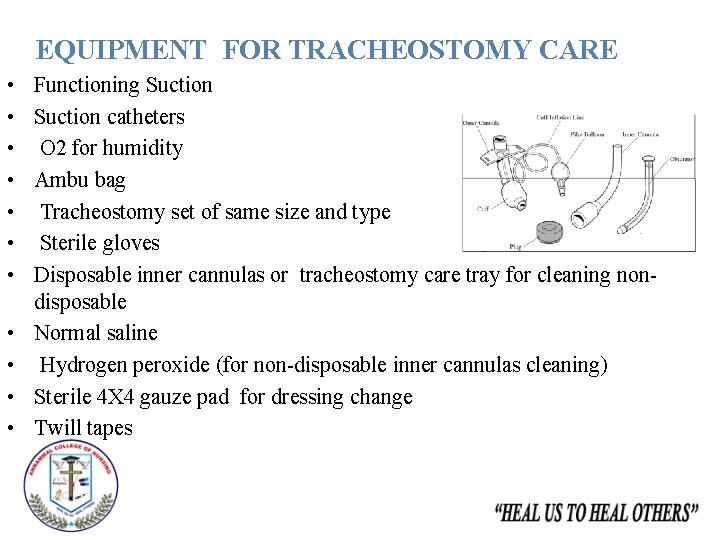 Tracheostomy care Presented by Mrs Starina Flower M