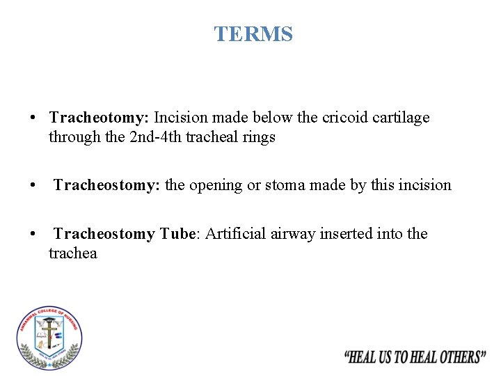 Tracheostomy care Presented by Mrs Starina Flower M