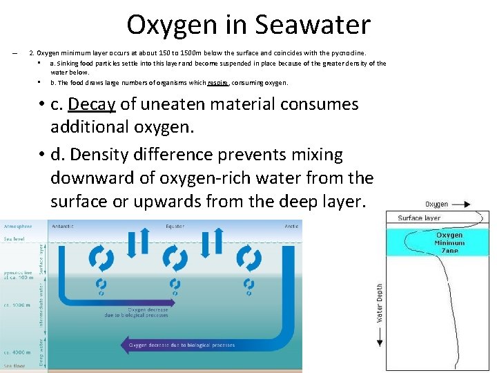 Gases in Seawater The solubility and saturation value