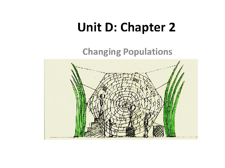 Unit D Chapter 2 Changing Populations Imagine a