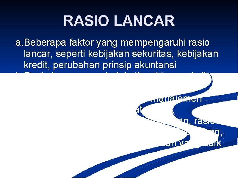 ANALISIS RISIKO ANALISIS RASIO BAB 10 PENGANTAR BAB