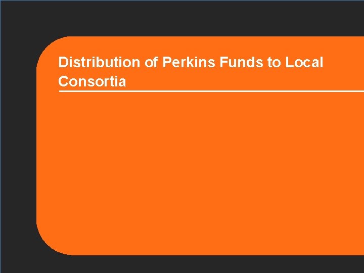 Perkins CTE Distribution and Uses of Funds Perkins