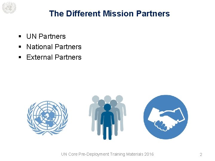 Module 1 An Overview of United Nations Peacekeeping