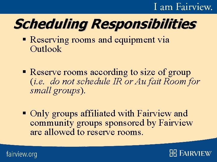 OUTLOOK ROOM SCHEDULING LUNCH N LEARN OBJECTIVES Define