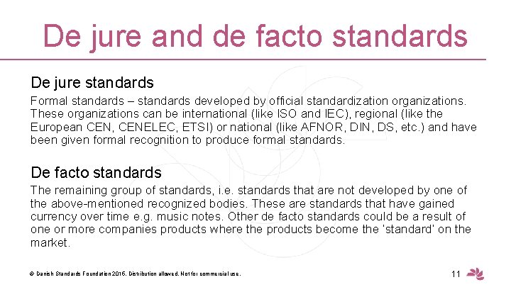A World Built on Standards A Presentation for