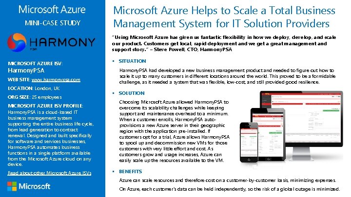 MINICASE STUDY Microsoft Azure Helps to Scale a