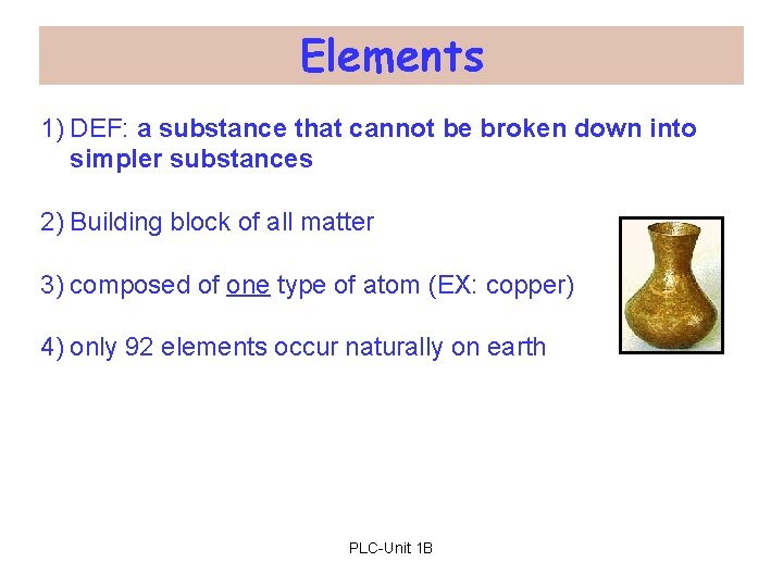 Unit 1 B Matter Properties Changes PLCUnit 1