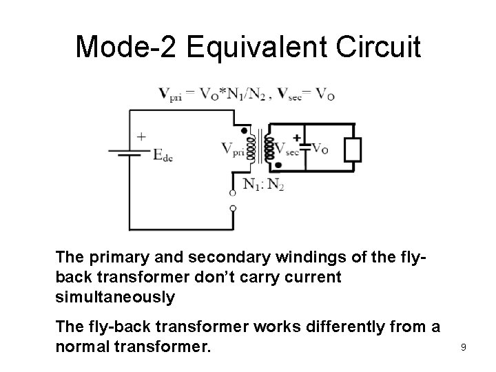 Flyback Converter fall 2012 1 Basic Topology of