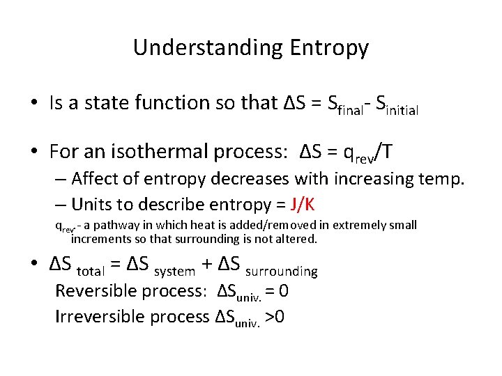 Chapter 19 Entropy and Free Energy Thermodynamics Spontaneity