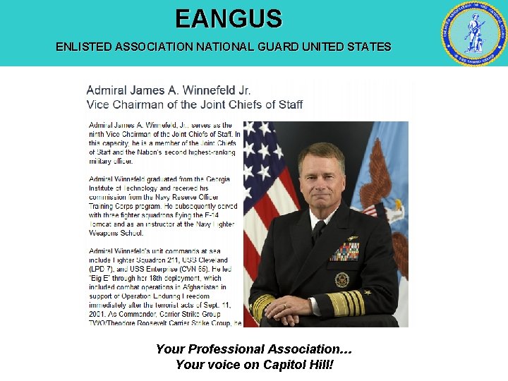 EANGUS ENLISTED ASSOCIATION NATIONAL GUARD UNITED STATES EANGUS