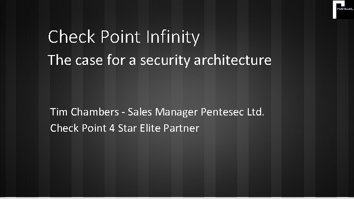 Check Point Infinity The case for a security