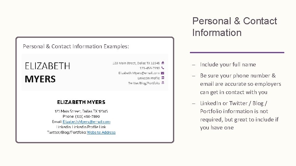 How To Write a Winning Resume Presenter Elizabeth