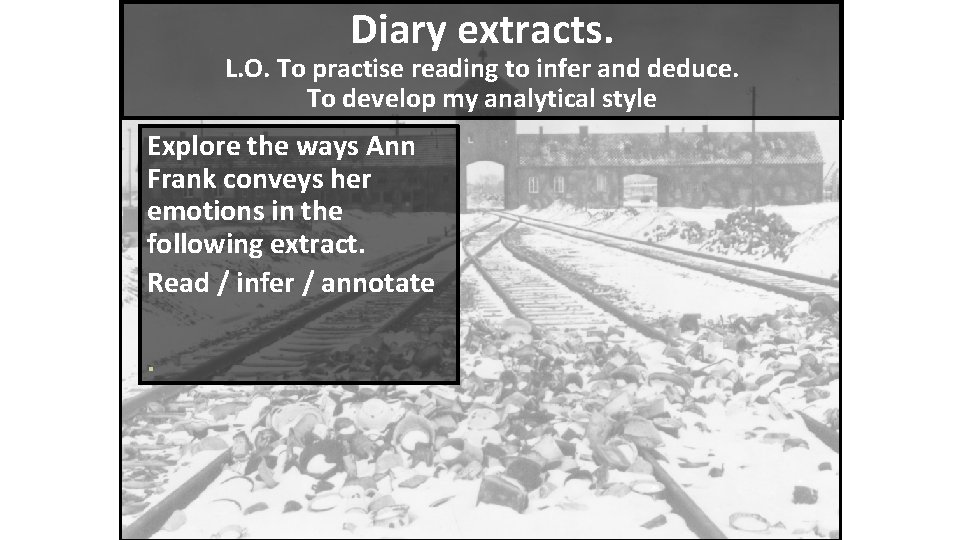 Lesson 8 Do Now Writing to describe What