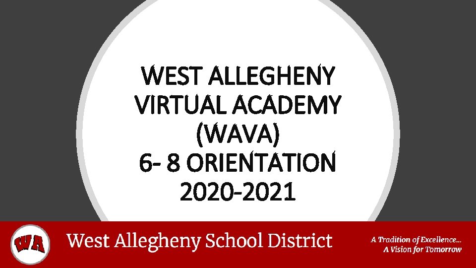 WEST ALLEGHENY VIRTUAL ACADEMY WAVA 6 8 ORIENTATION