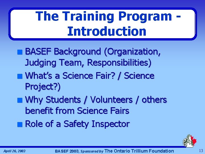 BASEF Bay Area Science and Engineering Fair http