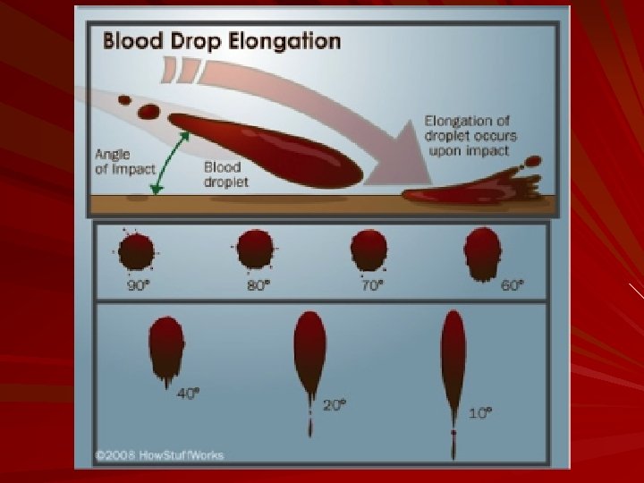 AIM How do blood spatterns help solve crimes
