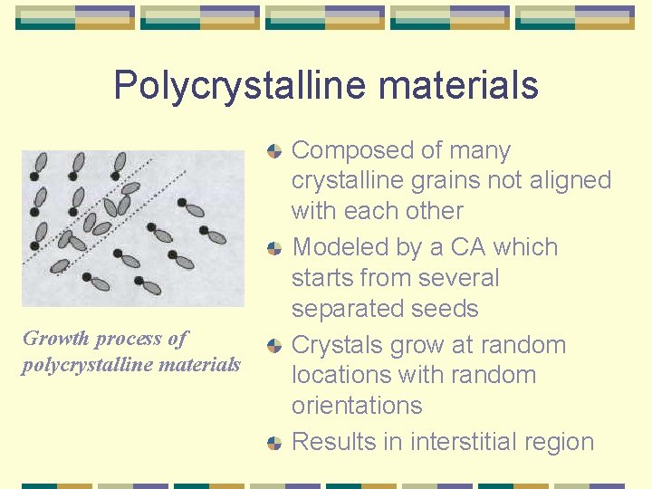 Cellular Automata Models of Crystals and Hexlife CS