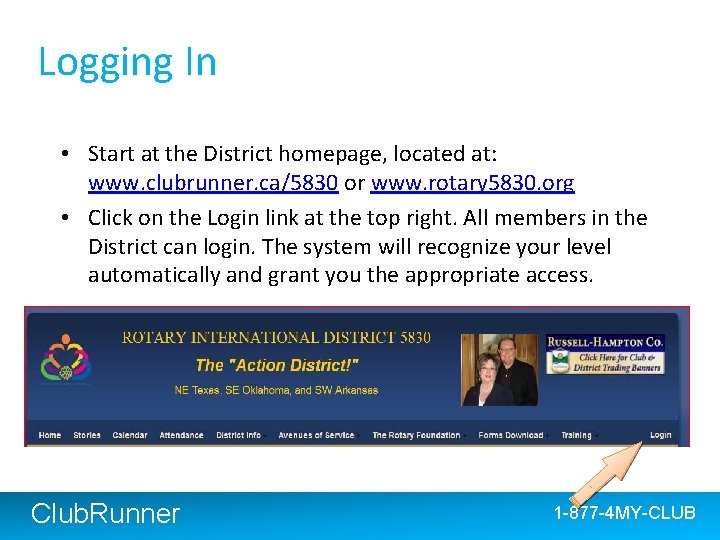 Welcome to Club Runner Club Runner for District