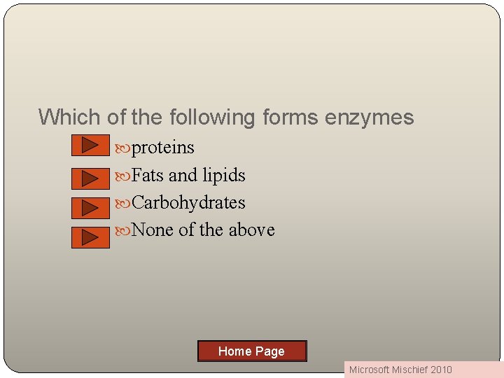 Enzyme Action quiz In this exercise each yellow