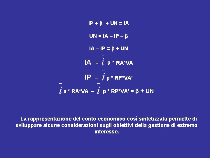 Equilibrio finanziario cash flow V V P P