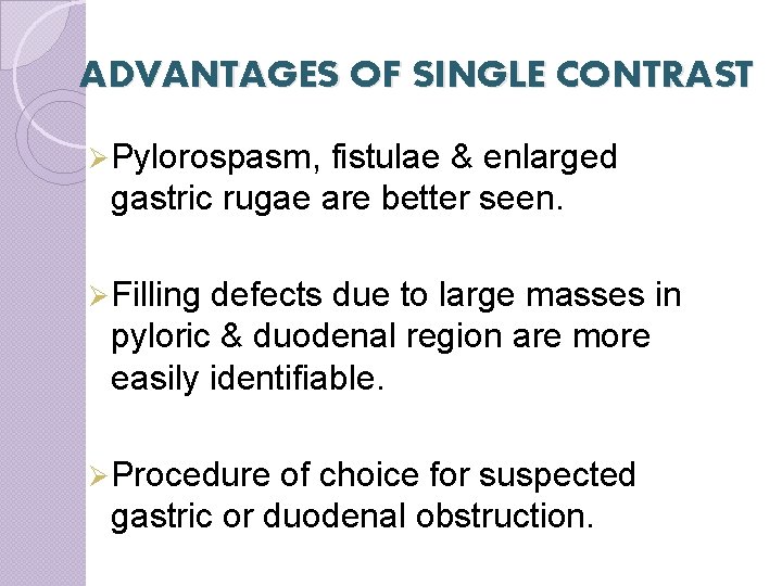 ANATOMY OF STOMACH NORMAL BARIUM MEAL ANATOMY OF