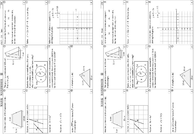 MARK MAXIMISER Find the perimeter of this trapezium