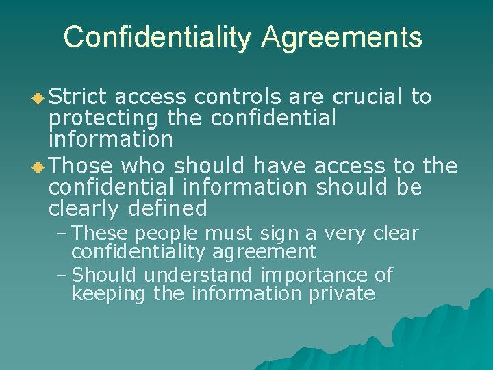 Confidentiality slides courtesy of Danny Lungstrom and Senthil