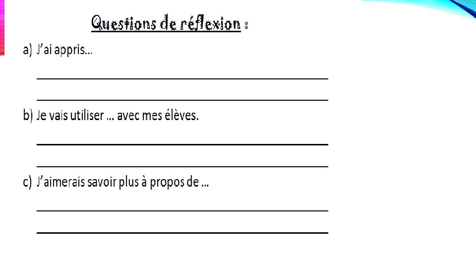 1 2 3 PARTEZ VIVE LE RAPPEL Le
