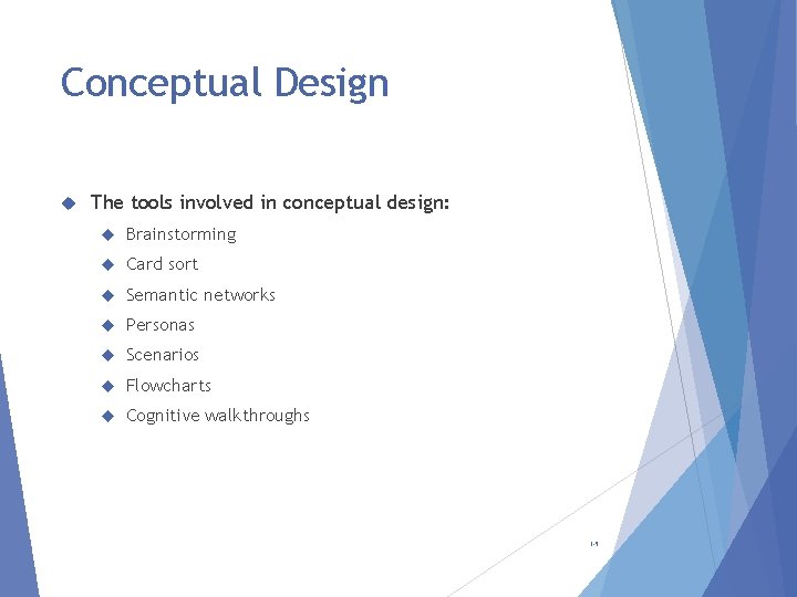 Lecture 6 Conceptual Design Brainstorming Card sort Semantic