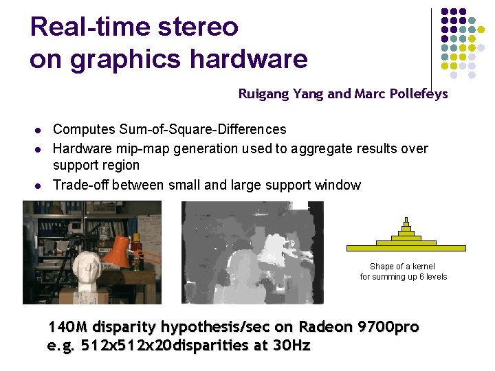 Stereo STEREOPSIS The Stereopsis Problem Fusion and Reconstruction