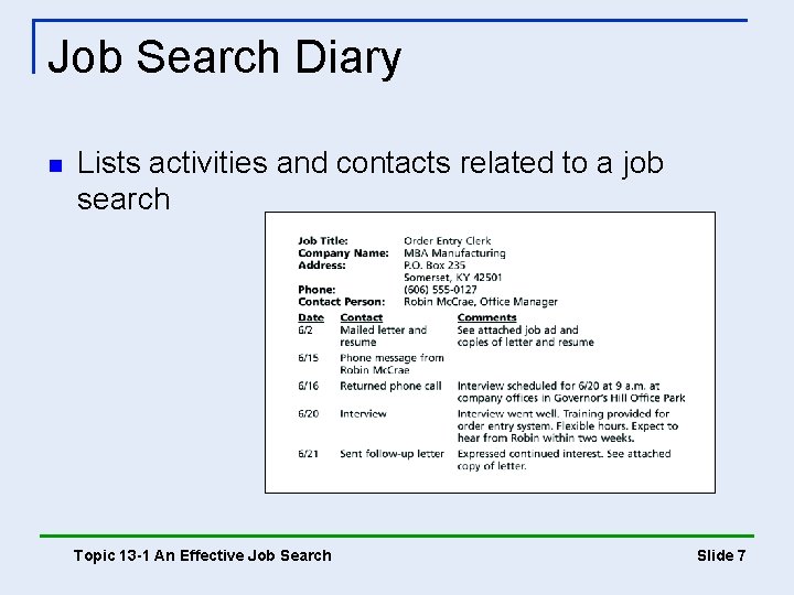 The Office Procedures and Technology Chapter 13 Planning
