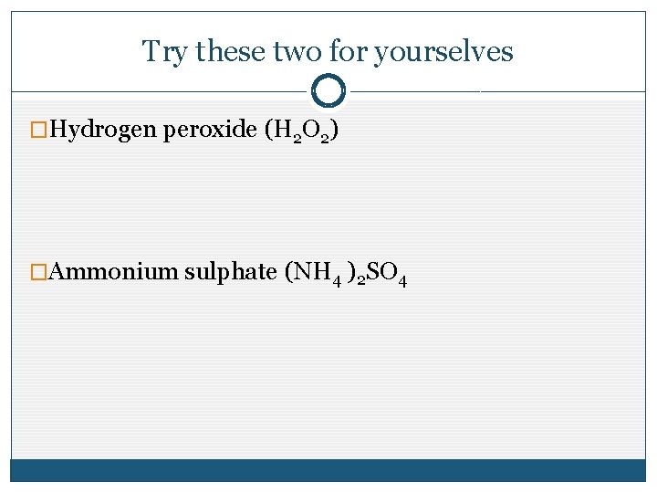 Percentage composition and empirical formulae Objectives To learn