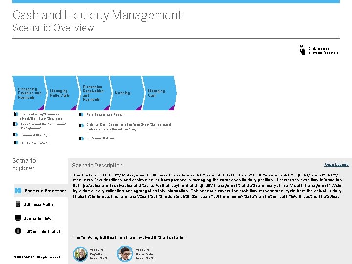 Cash and Liquidity Management Scenario Overview Click process