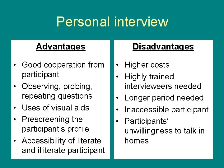 CHAPTER 10 SURVEYS THE COMMUNICATION APPROACH The communication