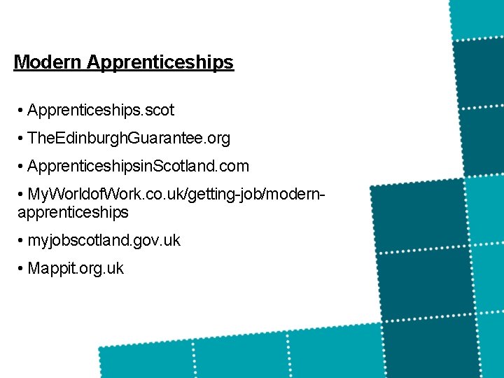 Portobello High School Skills Development Scotland Presentation February