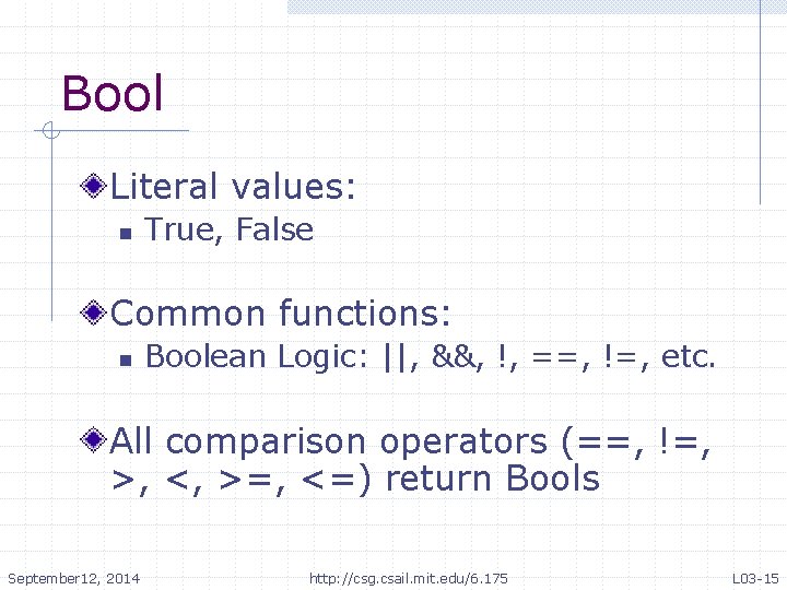 Constructive Computer Architecture Tutorial 1 BSV Types Andy