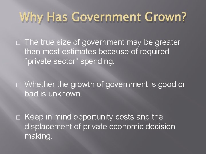 CHAPTER 16 Government Spends Collects and Owes CHAPTER