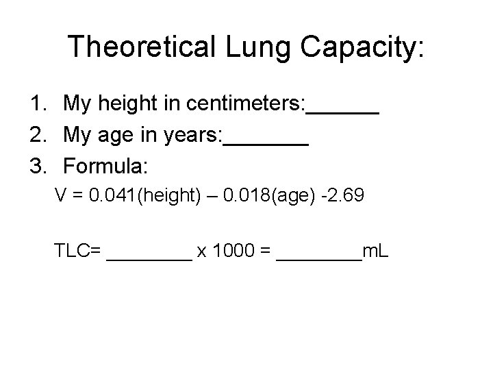 Lung Capacity Lab Cardiovascular System Materials Balloons String